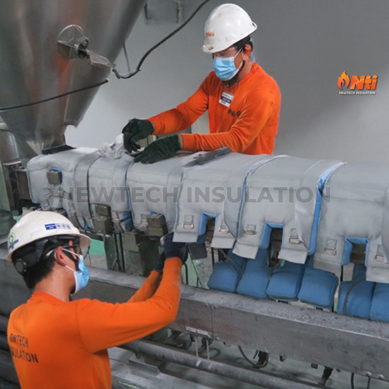 Case Study: Controlling Heat Hazards from Heaters in a Plastic Extrusion Plant - Newtech Insulation